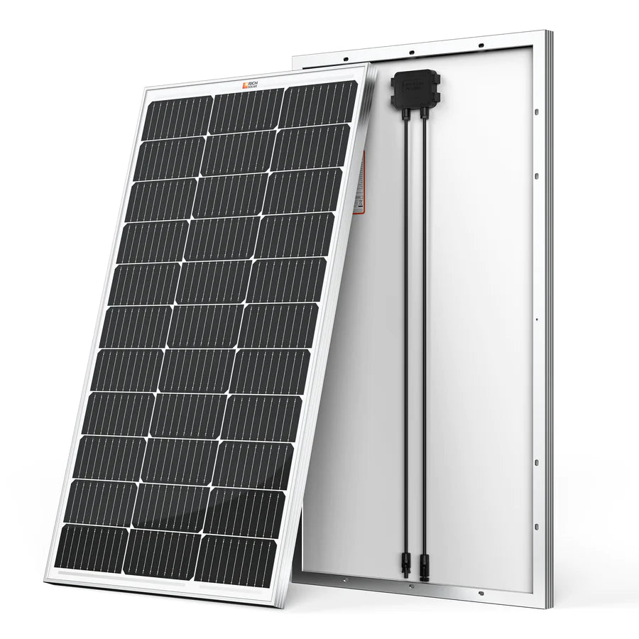 RICH SOLAR MEGA 100W 12V Monocrystalline Rigid Solar Panel | Eco Solar Kits