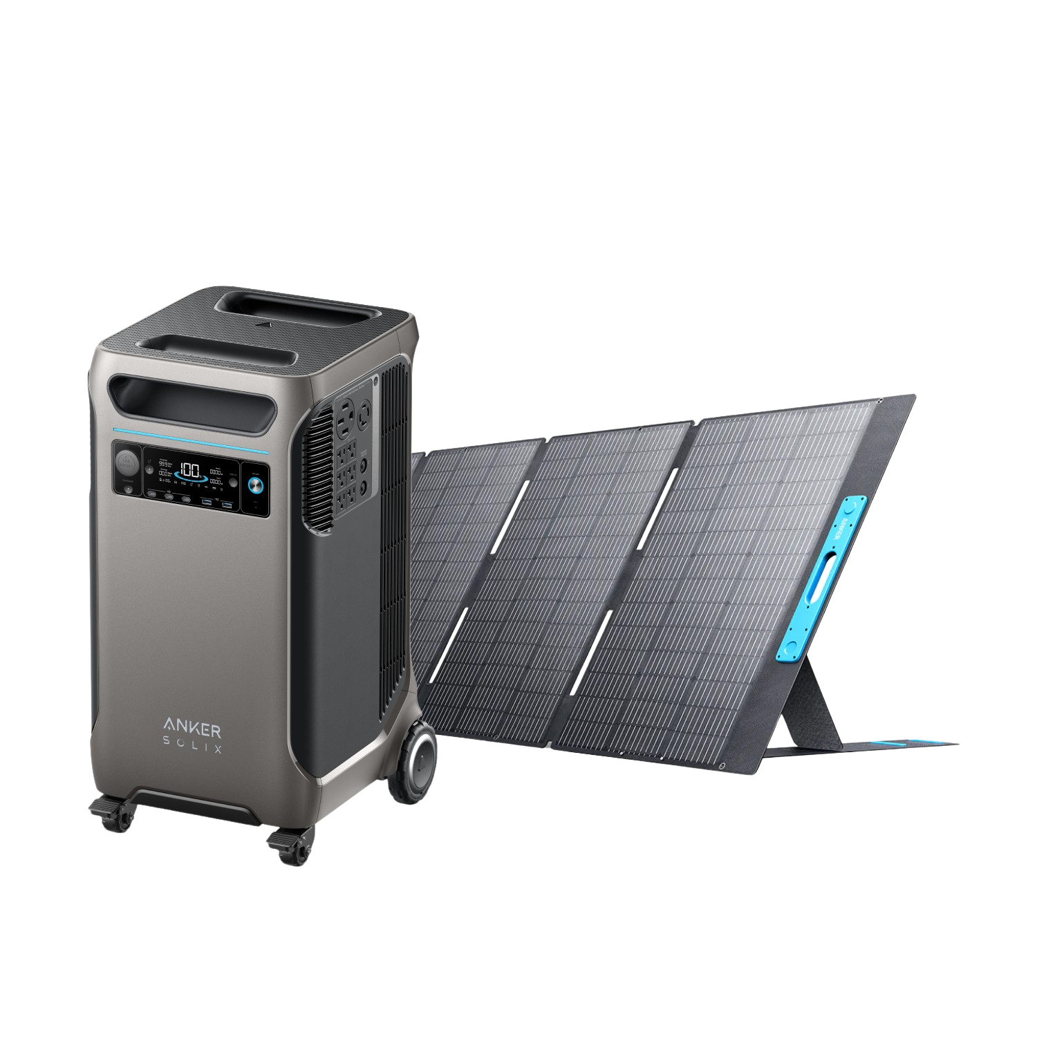 Anker SOLIX F3800 Solar Generator + PS400 400W Solar Panel | 6,000W Po ...