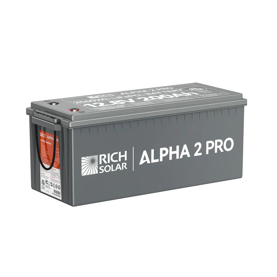 Rich Solar 12V 200Ah Lithium Battery | ALPHA 2 PRO | Eco Solar Kits